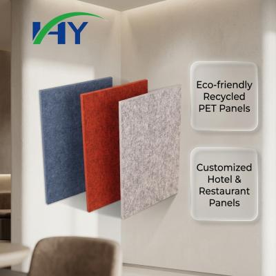 China Flame Retardant PET Acoustic Panels 100 Polyester Fiber For Restaurants for sale
