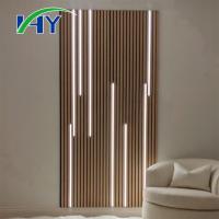China Customized Wood Slat Acoustic Panel with Pet for Sound Absorption for sale