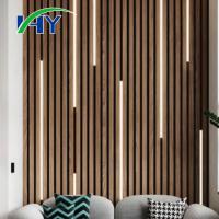China Flame Retardant Wood Slat Acoustic Panel for Home Studio Use for sale