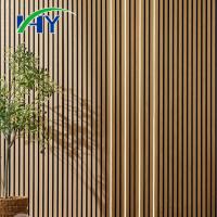 China Wood Slat Acoustic Panel with Mdf Core and Flame Retardant for sale