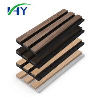 China Wood Slat Acoustic Panel for Ceiling with Flame Retardant Pet for sale
