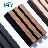 China Custom Size Wood Slat Acoustic Panel with Sound Absorption Mdf for sale
