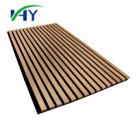 China Wood Slat Acoustic Panel with Sound Absorption and Customized Mdf for sale