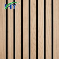 China Acoustic Treatment Wood Slat Acoustic Panel with Flame Retardant for sale