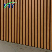 China Flame Retardant Wood Slat Acoustic Panel with Custom Pet for sale
