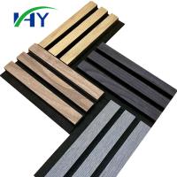 China Wood Slat Acoustic Panel with Flame Retardant Pet for Acoustic Wall for sale
