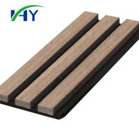 China Pet Wood Slat Acoustic Panel with Sound Absorption for Home Office for sale
