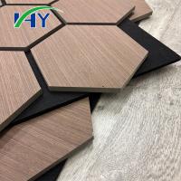 China Wood Slat Acoustic Panel for Classroom with Flame Retardant Pet for sale
