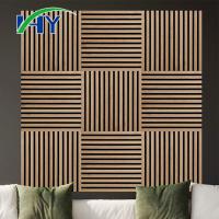 China Wood Slat Acoustic Panel with Flame Retardant for Acoustic Treatment for sale