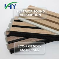 China Wood Slat Acoustic Panel with Flame Retardant for Studio Sound for sale