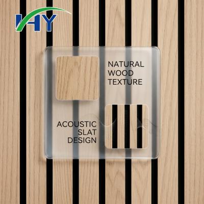 China Acoustic Treatment Wood Slat Acoustic Panel with Flame Retardant for sale