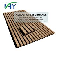 China Wood Slat Acoustic Panel with Sound Absorption and Customized Mdf for sale