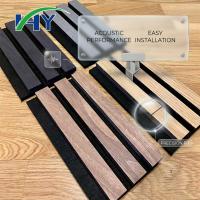 China Eco Wood Slat Acoustic Panel with Customized Sound Absorption Mdf for sale