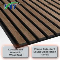 China Wood Slat Acoustic Panel for Restaurant with Sound Absorption and Custom for sale