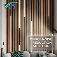 China Flame Retardant Wood Slat Acoustic Panel for Home Studio Use for sale