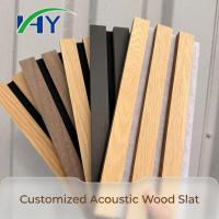 China Wood Slat Acoustic Panel for Recording Studio with Flame Retardant for sale