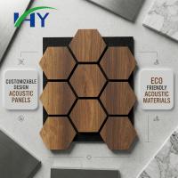 China Wood Slat Acoustic Panel with Acoustic Pet Foam and Flame Retardant for sale