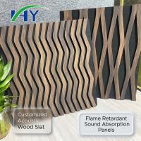 China Flame Retardant Wood Slat Acoustic Panel for Office Sound Control for sale