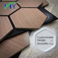 China Wood Slat Acoustic Panel for Classroom with Flame Retardant Pet for sale