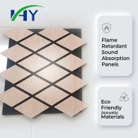 China Wood Slat Acoustic Panel for Lobby with Flame Retardant and Mdf for sale