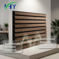 China Wood Slat Acoustic Panel for Restaurant with Sound Absorption and Custom for sale