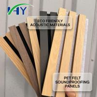 China Wood Slat Acoustic Panel for Recording Studio with Flame Retardant for sale