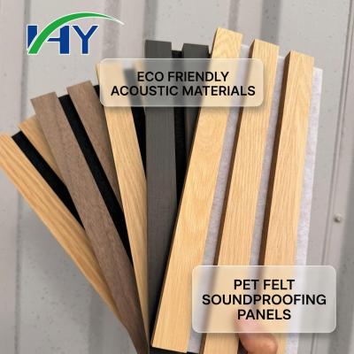 China Wood Slat Acoustic Panel for Recording Studio with Flame Retardant for sale
