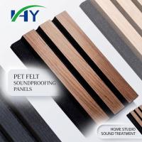 China Custom Size Wood Slat Acoustic Panel with Sound Absorption Mdf for sale