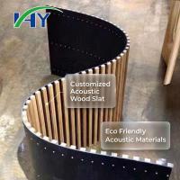 China Customized Pet Wood Slat Acoustic Panel for Office Noise Reduction for sale