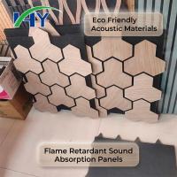 China Wood Slat Acoustic Panel with Flame Retardant and Pet Felt for Wall for sale