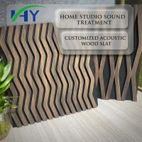China Flame Retardant Wood Slat Acoustic Panel for Office Sound Control for sale