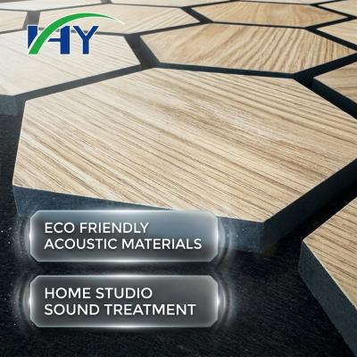 China Mdf and Pet Wood Slat Acoustic Panel for Sound Absorption for sale