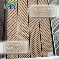 China Industrial Wood Slat Acoustic Panel with Sound Absorption and Pet for sale