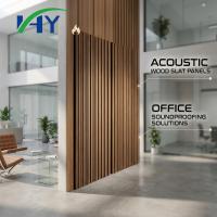 China Wood Slat Acoustic Panel for Office with Sound Absorption and Flame Retardant for sale