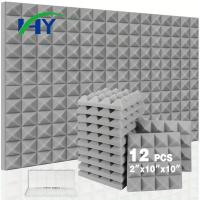 China Fire Retardant Acoustic Foam Panels Wholesale PET Self Adhesive Wall Mount for sale