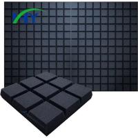 China Acoustic Foam Wall Panels PET Flame Retardant Open Cell Sound Absorption for sale