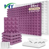 China School Acoustic Foam Sound Absorption Panels Flame Retardant Bulk With 50 Colors Or Customized Selection Ideal For Offices for sale
