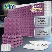 China School Acoustic Foam Sound Absorption Panels Flame Retardant Bulk With 50 Colors Or Customized Selection Ideal For Offices for sale