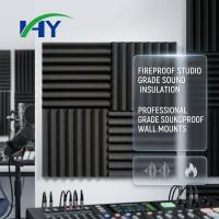 China Density 1800gsqm or Customized Acoustic Foam Panels Flame Retardant Acoustic Panels for Studio in 50 Colors or Customized for sale