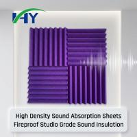 China Officespace PET Fire Resistant Acoustic Foam Panels Self Adhesive Wall Panels Soundproofing Sheets for Acoustic Treatment for sale