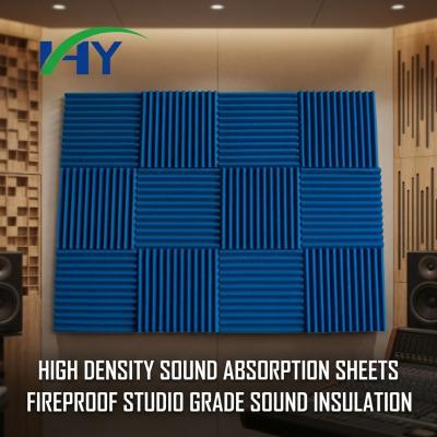 China Acoustic Foam Panels For Studios Fireproof PET Sound Absorption Bulk Order for sale