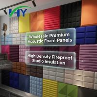 China Acoustic Foam Soundproofing Panels Bulk Customized Flame Retardant PET for sale
