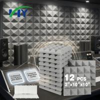 China Fire Retardant Acoustic Foam Panels Wholesale PET Self Adhesive Wall Mount for sale