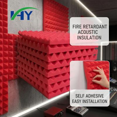 China Acoustic Foam Self Adhesive Rolls Fire Resistant PET For Noise Reduction for sale