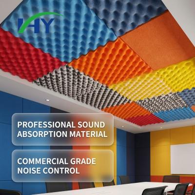China 30x30cm or Customized Acoustic Foam Panels Fireproof Bulk Acoustic Foam Self Adhesive Rolls Ideal Commercial Buildings Noise Control for sale