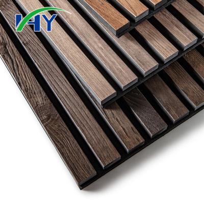 China Wood Slat Acoustic Panel Wholesale FSC Certified Wood Veneer MDF Core for sale