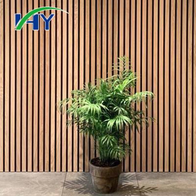 China Wood Slat Acoustic Panel Class A Fire Rated For Hotel And Restaurant Projects for sale