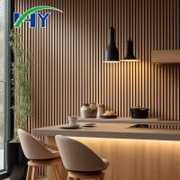 China Wood Slat Acoustic Panel Fire Retardant Low VOC For Open Plan Office Spaces for sale