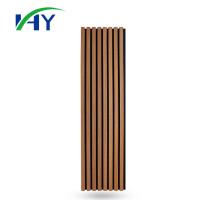 China Wood Slat Acoustic Panel PET Backing Sound Absorption For Restaurant Ambience for sale