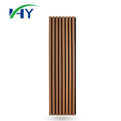 China Wood Slat Acoustic Panel PET Backing Sound Absorption For Restaurant Ambience for sale